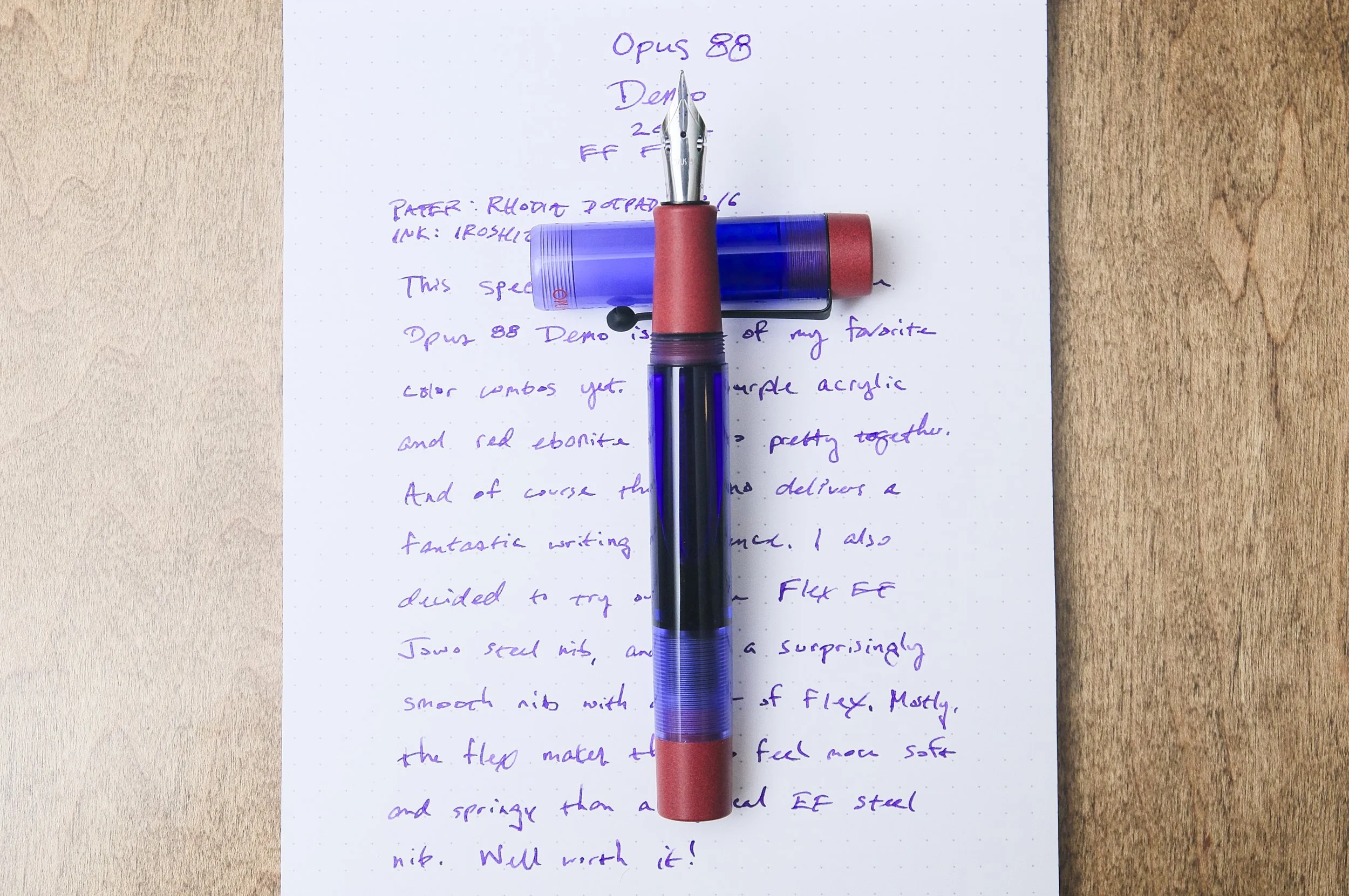 Opus 88 Demo 2022 Color of the Year Fountain Pen Review — The Pen Addict