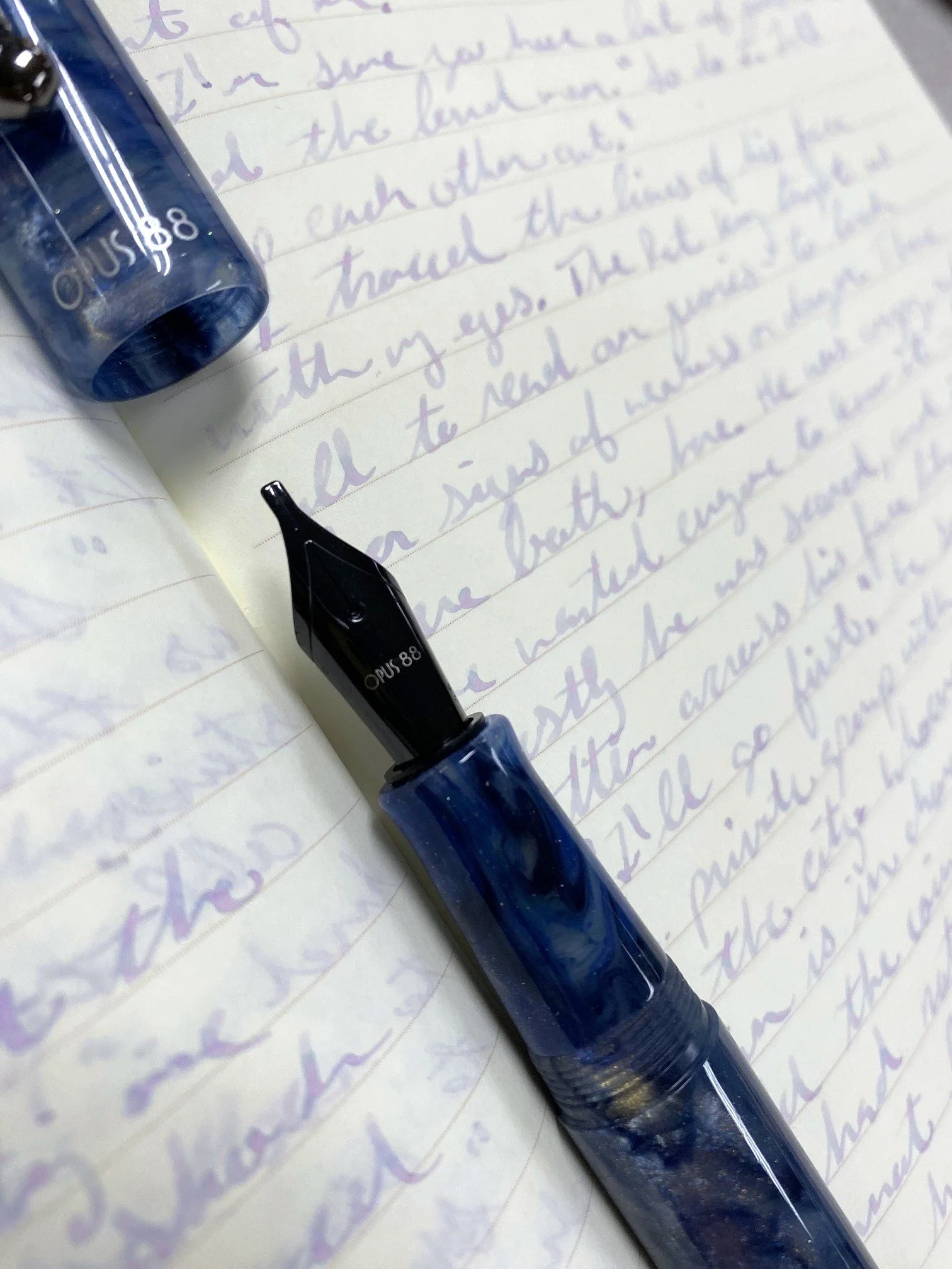 Opus 88 Demonstrator Sapphire Fountain Pen Review — The Pen Addict