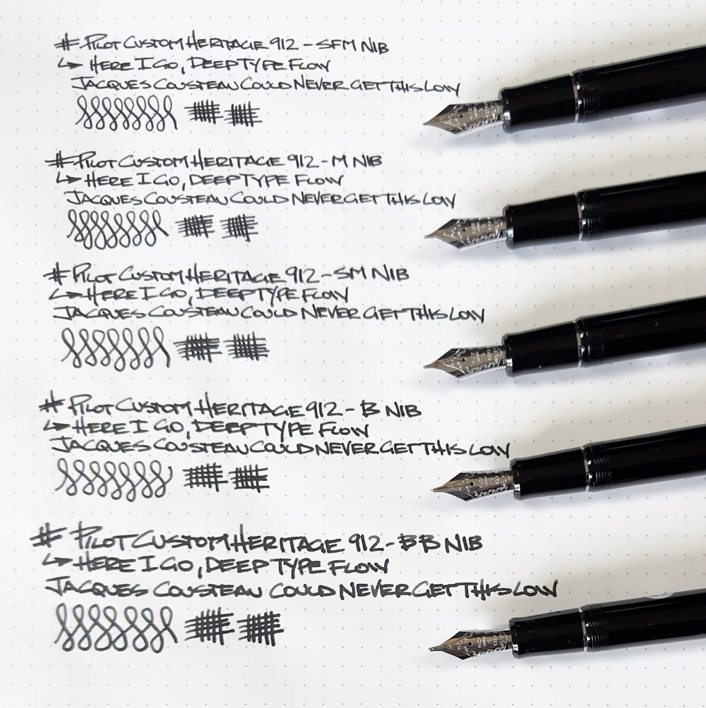 Ranking 15 Pilot Fountain Pen Nibs — The Pen Addict