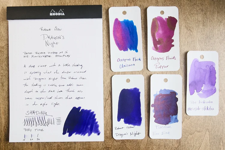 Robert Oster Dragon's Night Ink Review — The Pen Addict