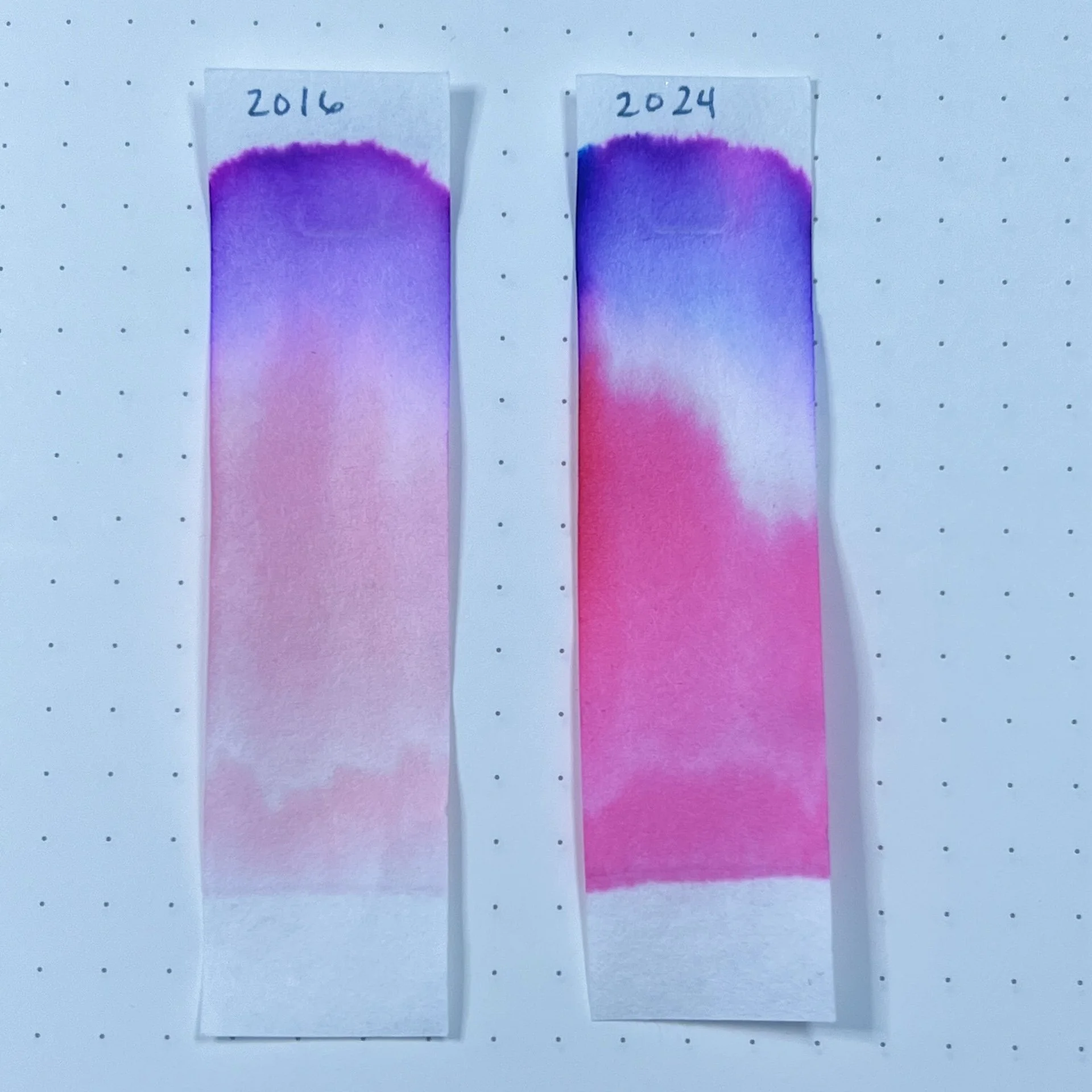 Lamy Dark Lilac 2024 vs The Original Lamy Dark Lilac 2016 — The Pen Addict