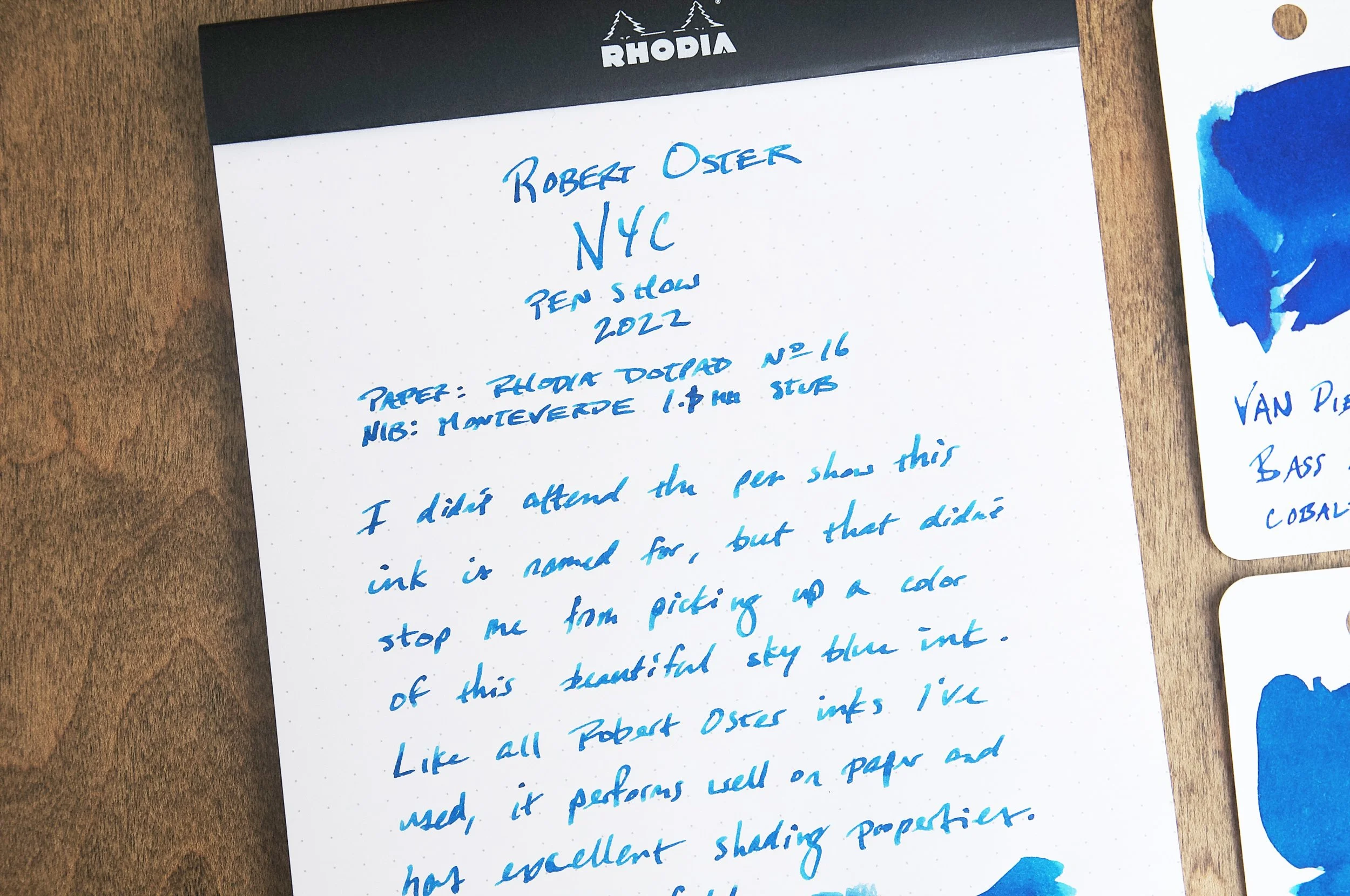 Robert Oster NYC Pen Show 2022 Ink Review — The Pen Addict