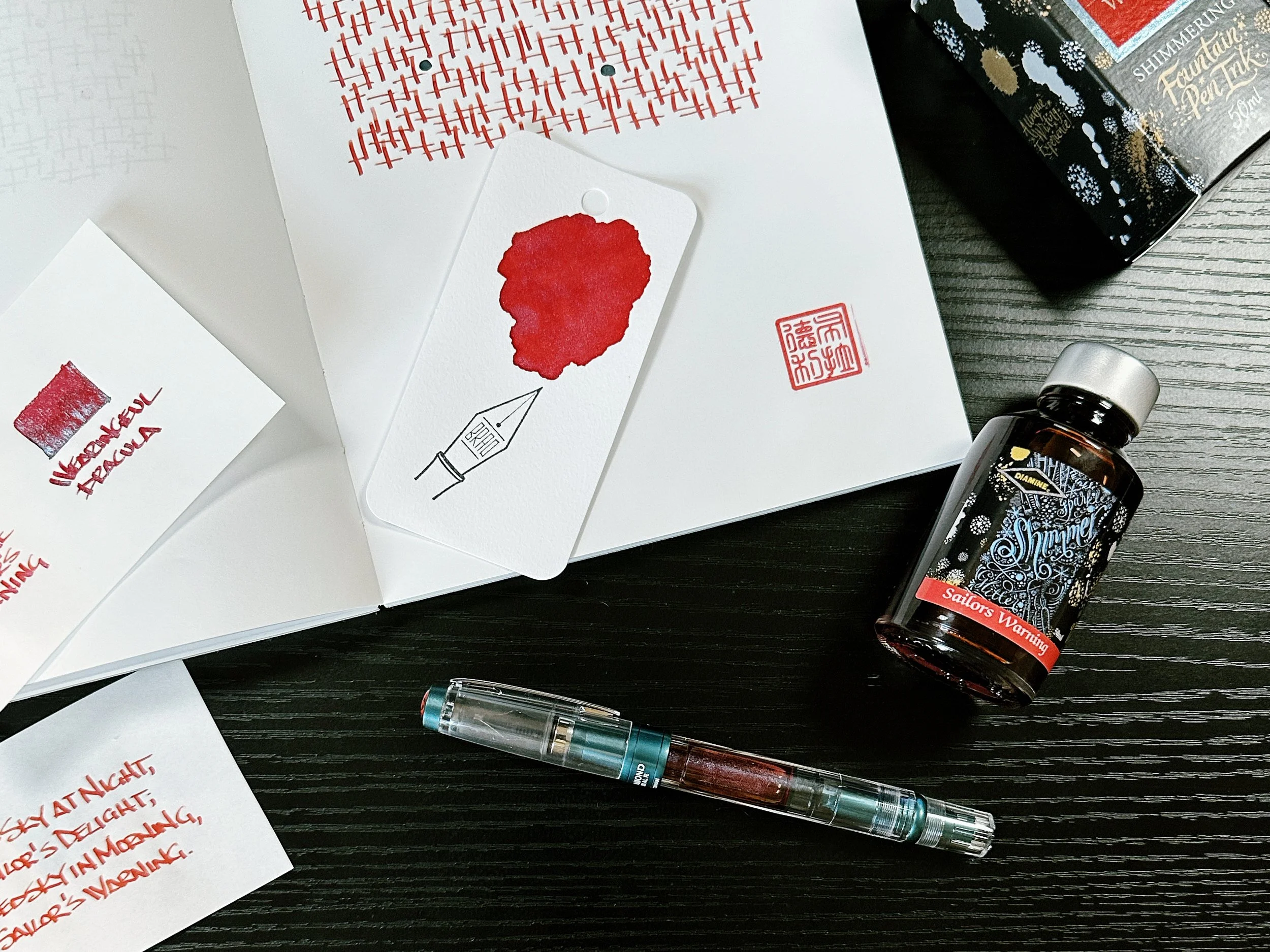 Diamine Sailor’s Warning Ink Review — The Pen Addict