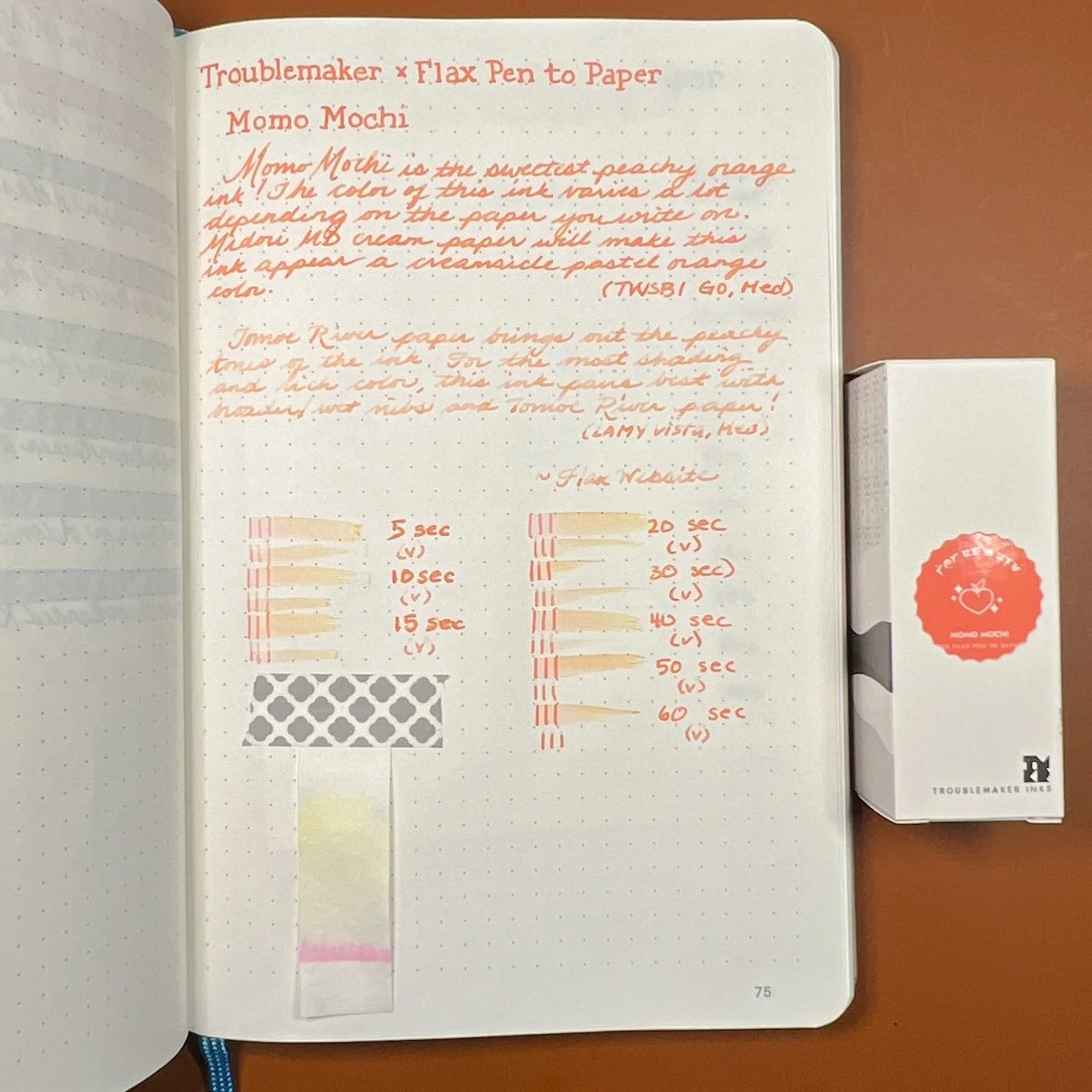 Troublemaker x Flax Pen to Paper Exclusive Ink Review — The Pen Addict