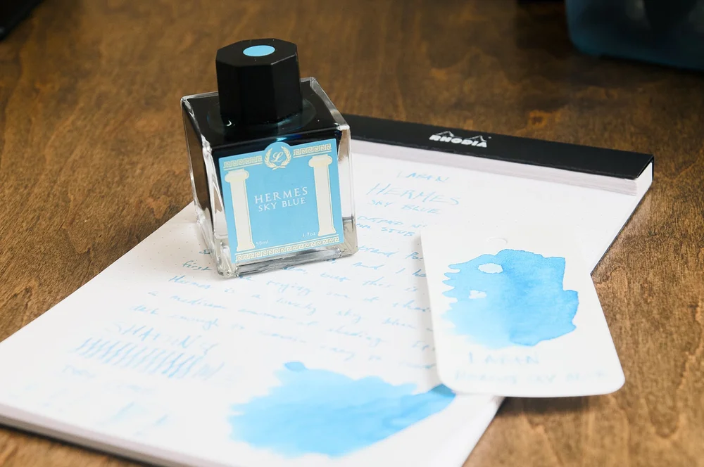 Laban Hermes Sky Blue Ink Review — The Pen Addict