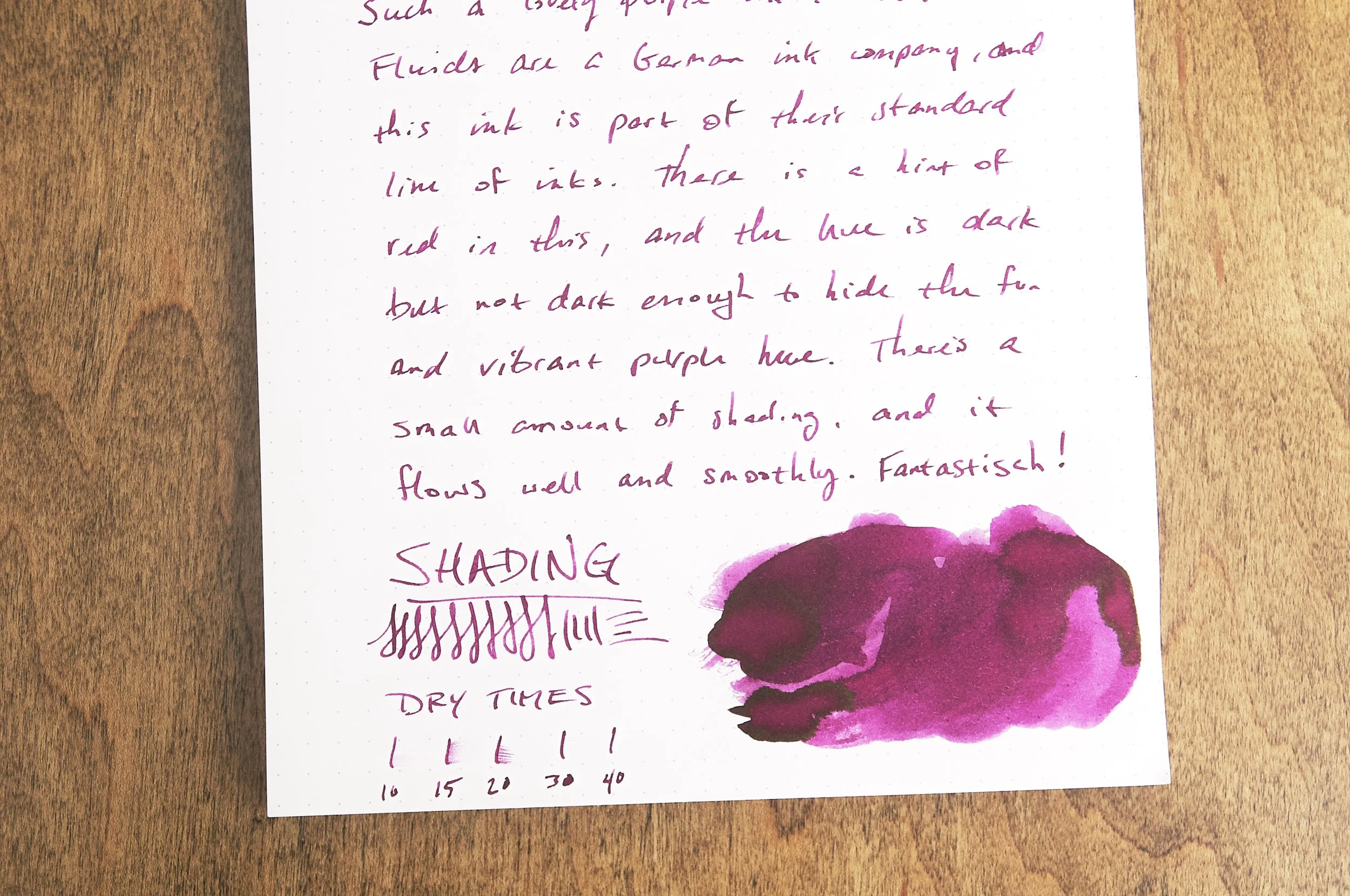 Octopus Fluids Purpur Ink Review — The Pen Addict