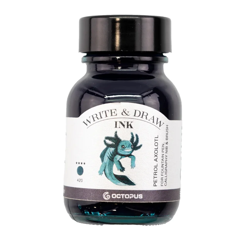 Octopus Inks Write & Draw Petrol Axolotl Ink Giveaway — The Pen Addict
