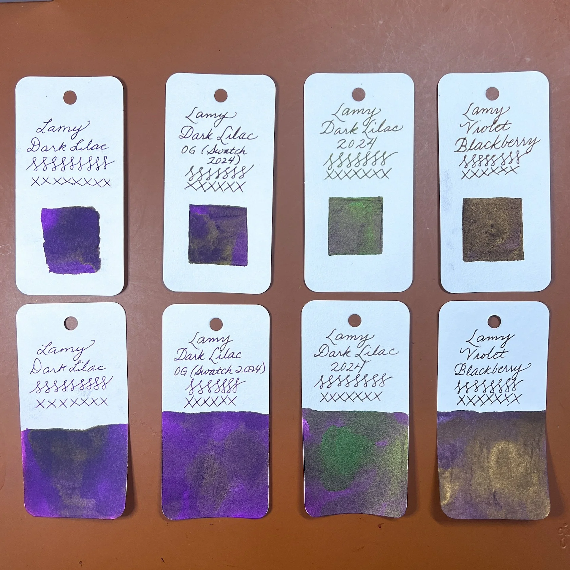 Lamy Dark Lilac 2024 vs The Original Lamy Dark Lilac 2016 — The Pen Addict