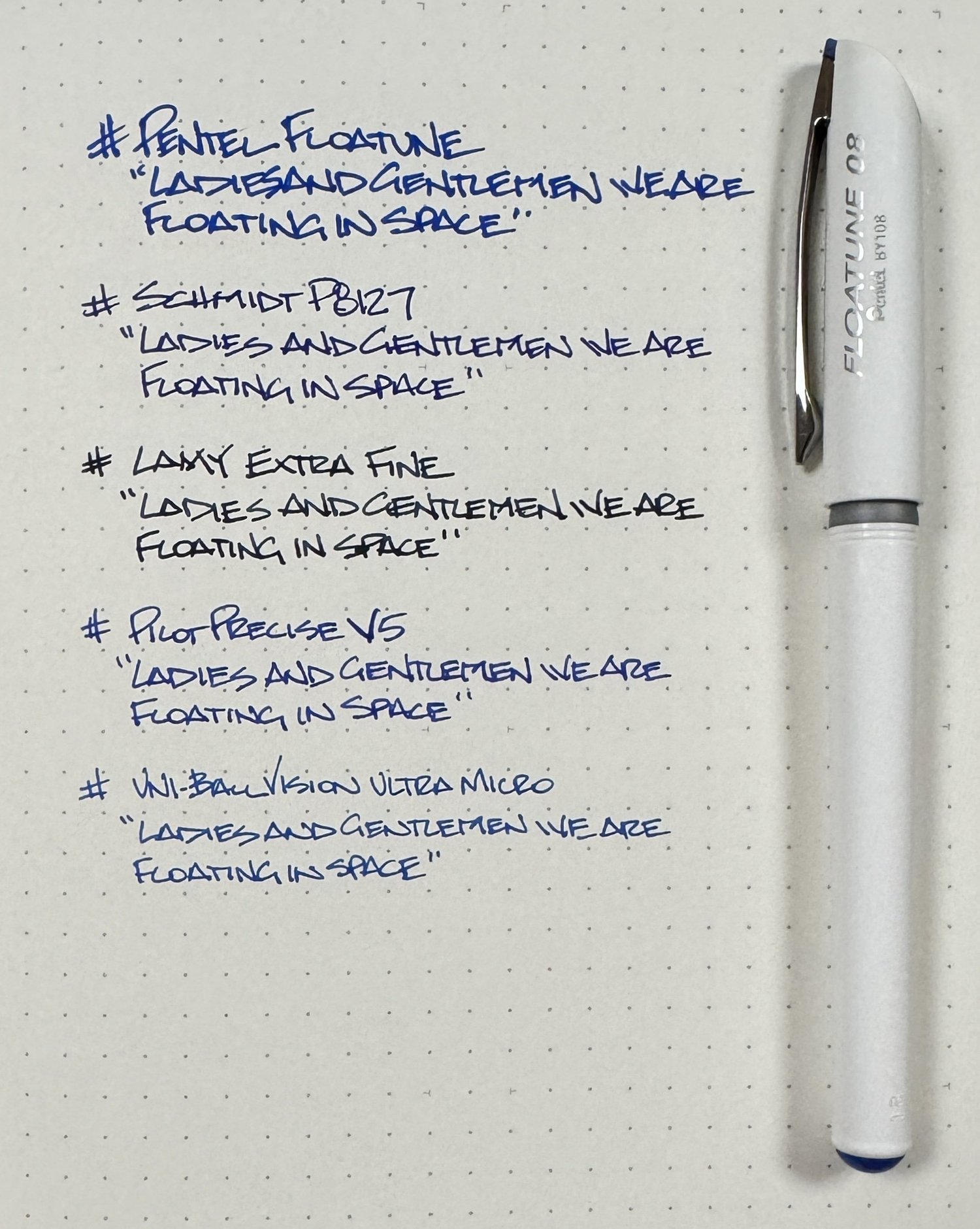 Pentel Floatune Rollerball Pen Review — The Pen Addict