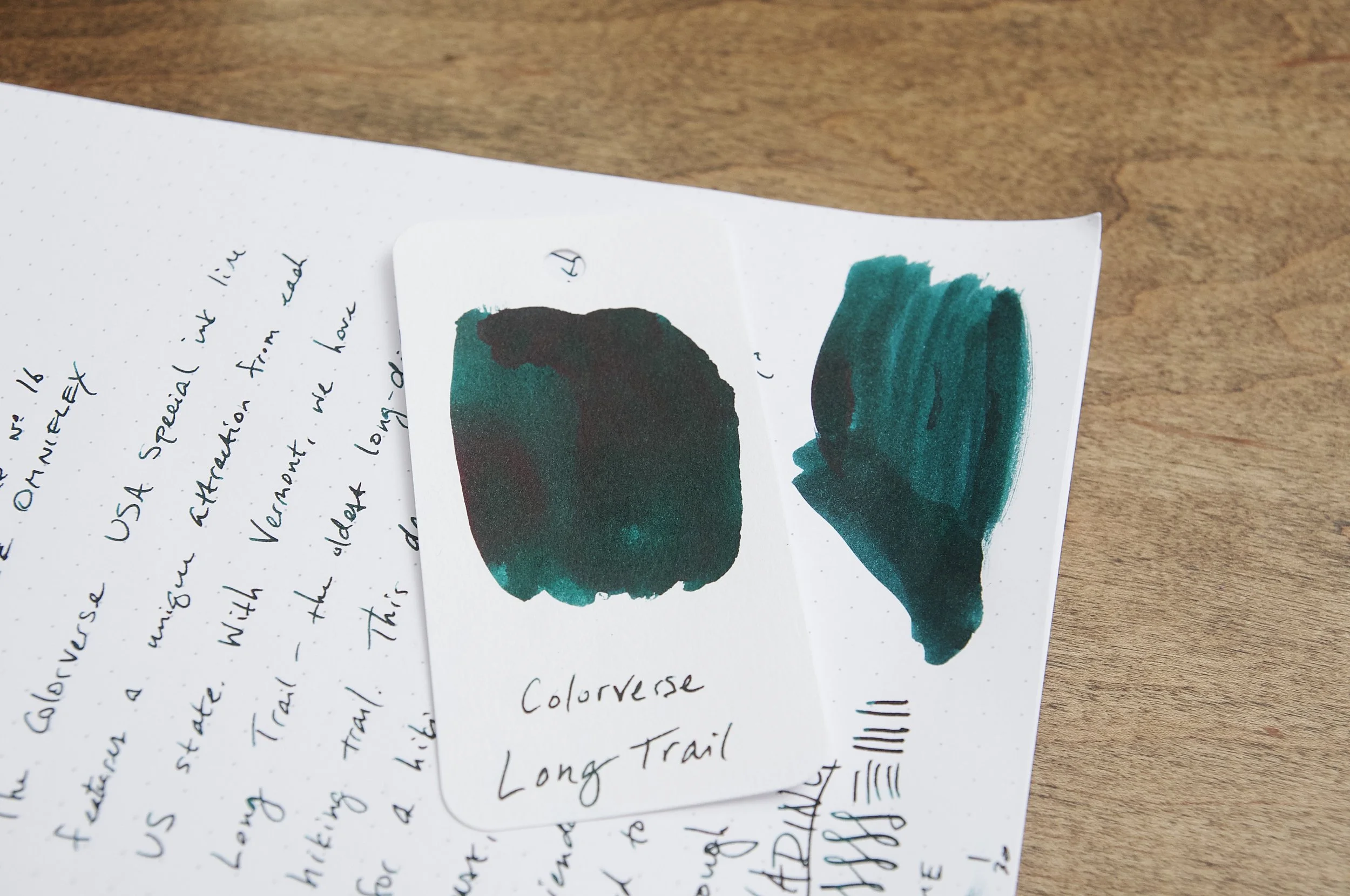 Colorverse Long Trail Ink Review — The Pen Addict