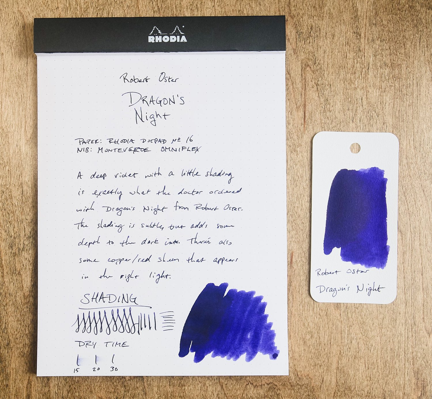 Robert Oster Dragon's Night Ink Review — The Pen Addict