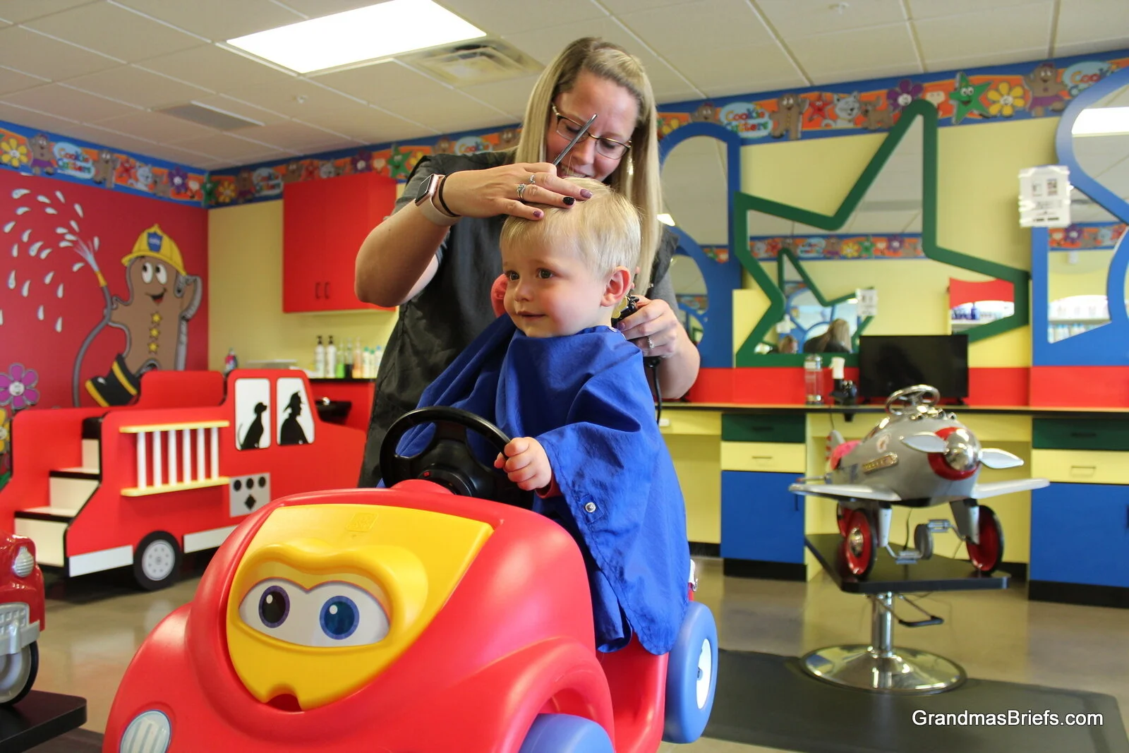 Grandma's Briefs — Blog — Firsts for Benjamin: A haircut and a happy ...