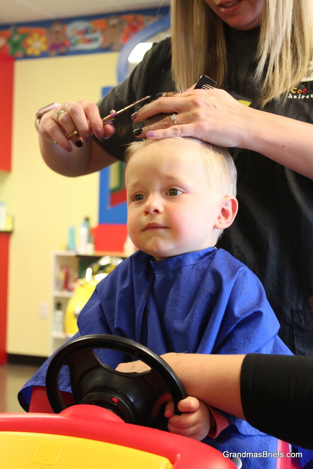 Grandma's Briefs — Blog — Firsts for Benjamin: A haircut and a happy ...