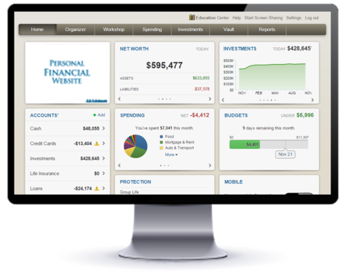 Personal Financial Dashboard — Capital Consulting Group, Inc.