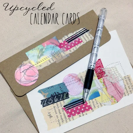 Super quick and easy ways to upcycle an old calendar