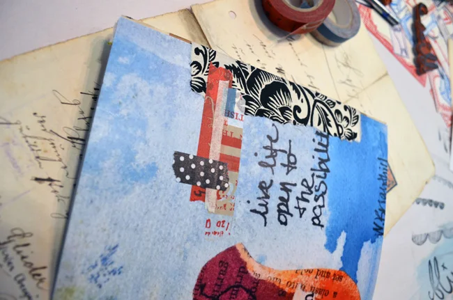 How to make a tri-fold calendar card.