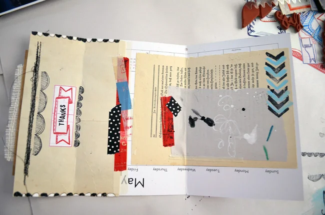 How to make a tri-fold calendar card.