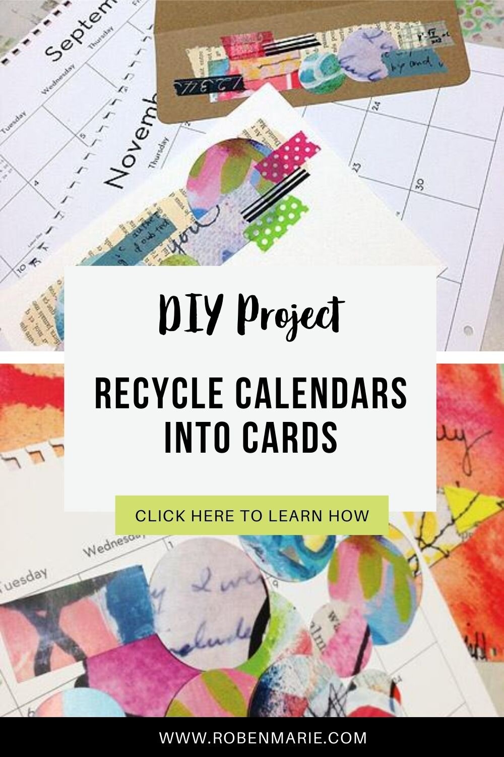 Super quick and easy ways to upcycle an old calendar