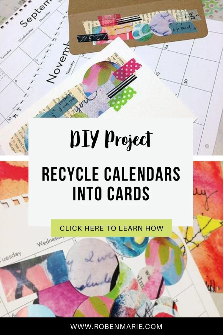 Super quick and easy ways to upcycle an old calendar