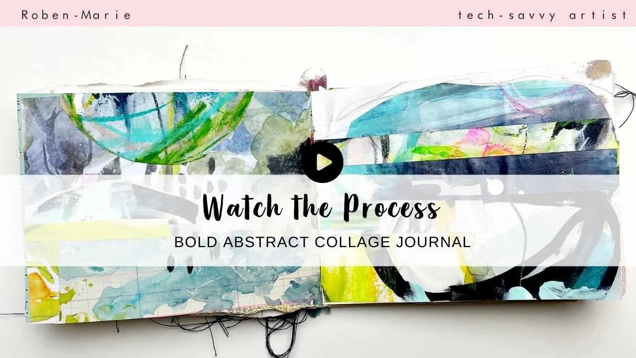 Art Journaling demo and art paper organizing ideas