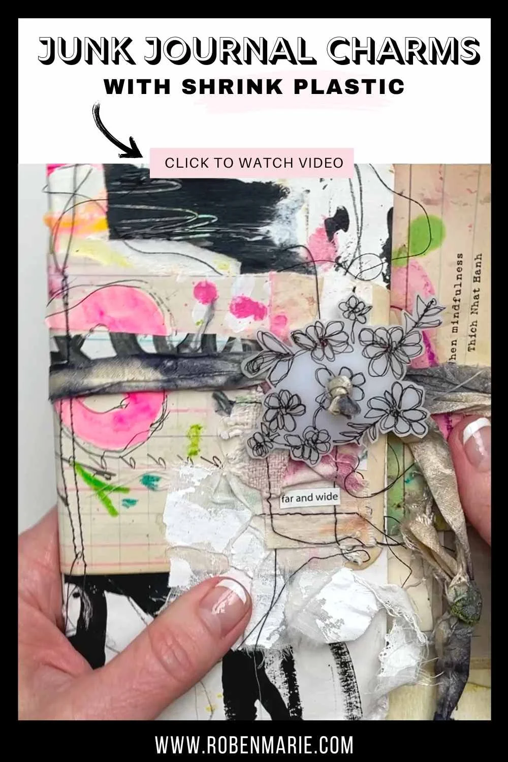 Creating a Unique Shrink Plastic Closure for Your Junk Journal