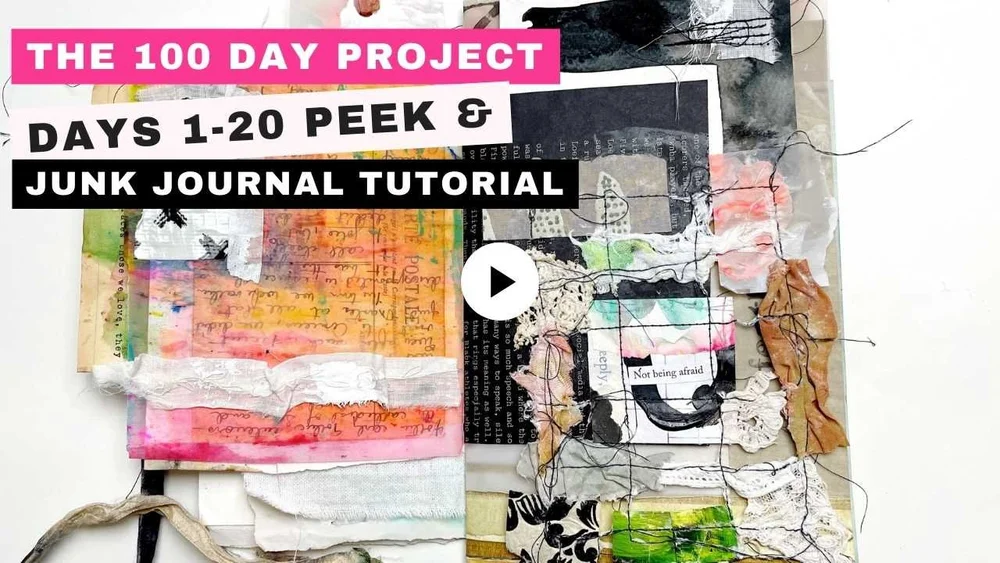 The 100 Day Project Days 1-20: Peek & Junk Journal Tutorial