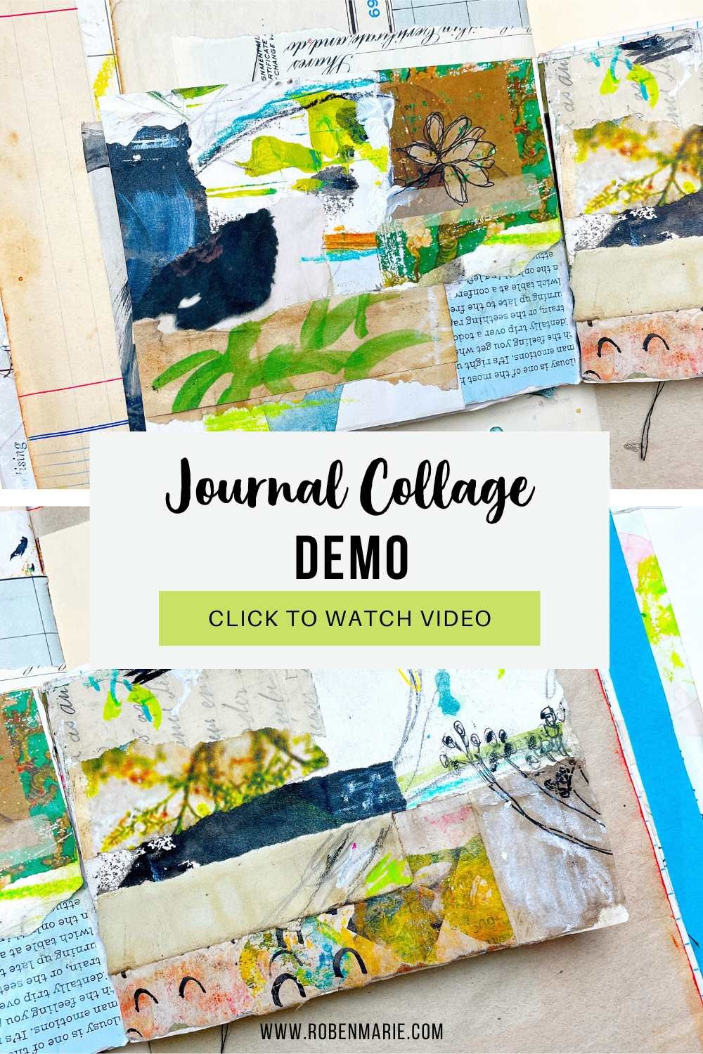 Journaling With Paper Collage Demo with Roben-Marie Smith