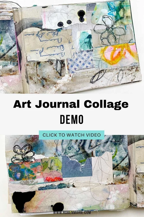 Creating A Mixed Media Collage In My Art Journal