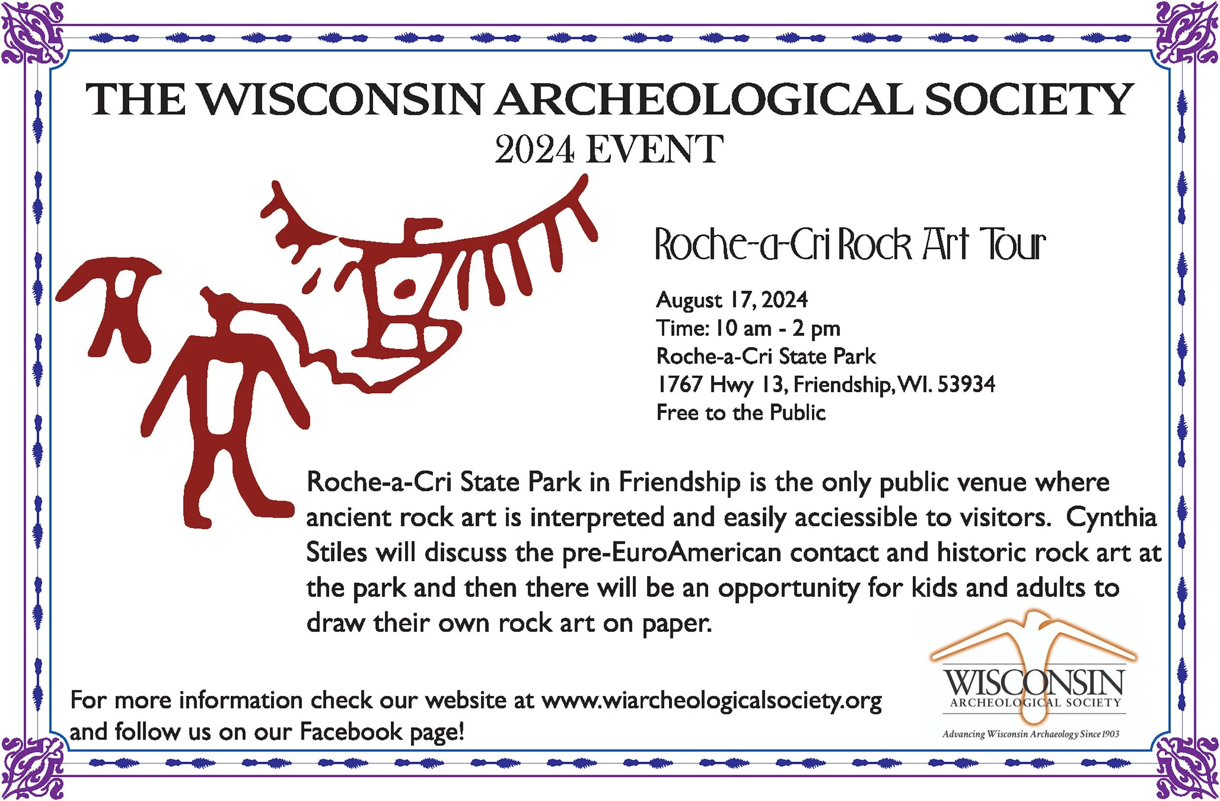 Roche-a-Cri Rock Art Tour — Wisconsin Archeological Society