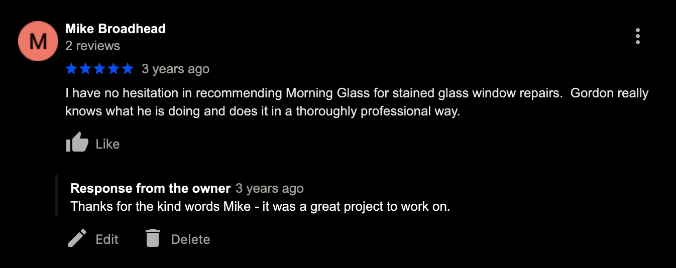 Testimonials — Morning Glass Designs
