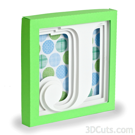 Alphabet Shadow Box Display — 3DCuts.com