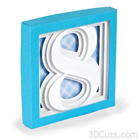 Numbers Shadow Boxes — 3DCuts.com