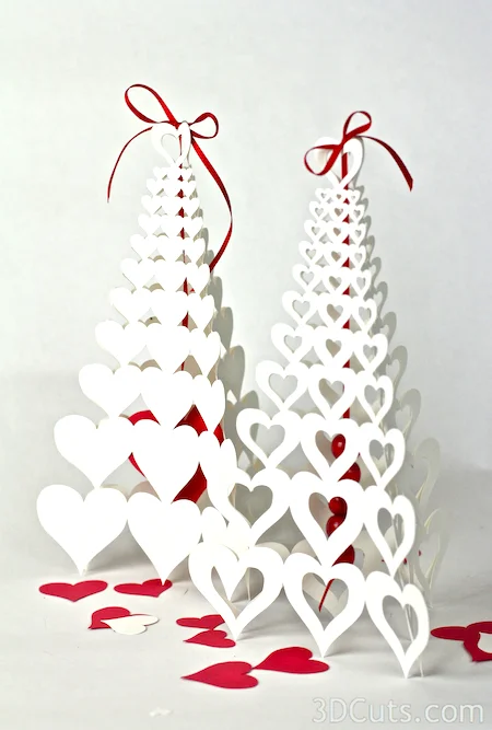 Tutorial - Valentine Trees – 3 Pieces — 3DCuts.com