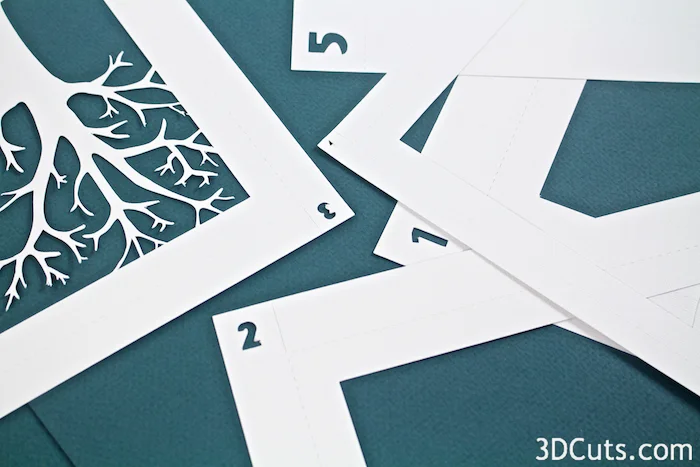 Tutorial-Falling Leaves Shadow Box — 3DCuts.com