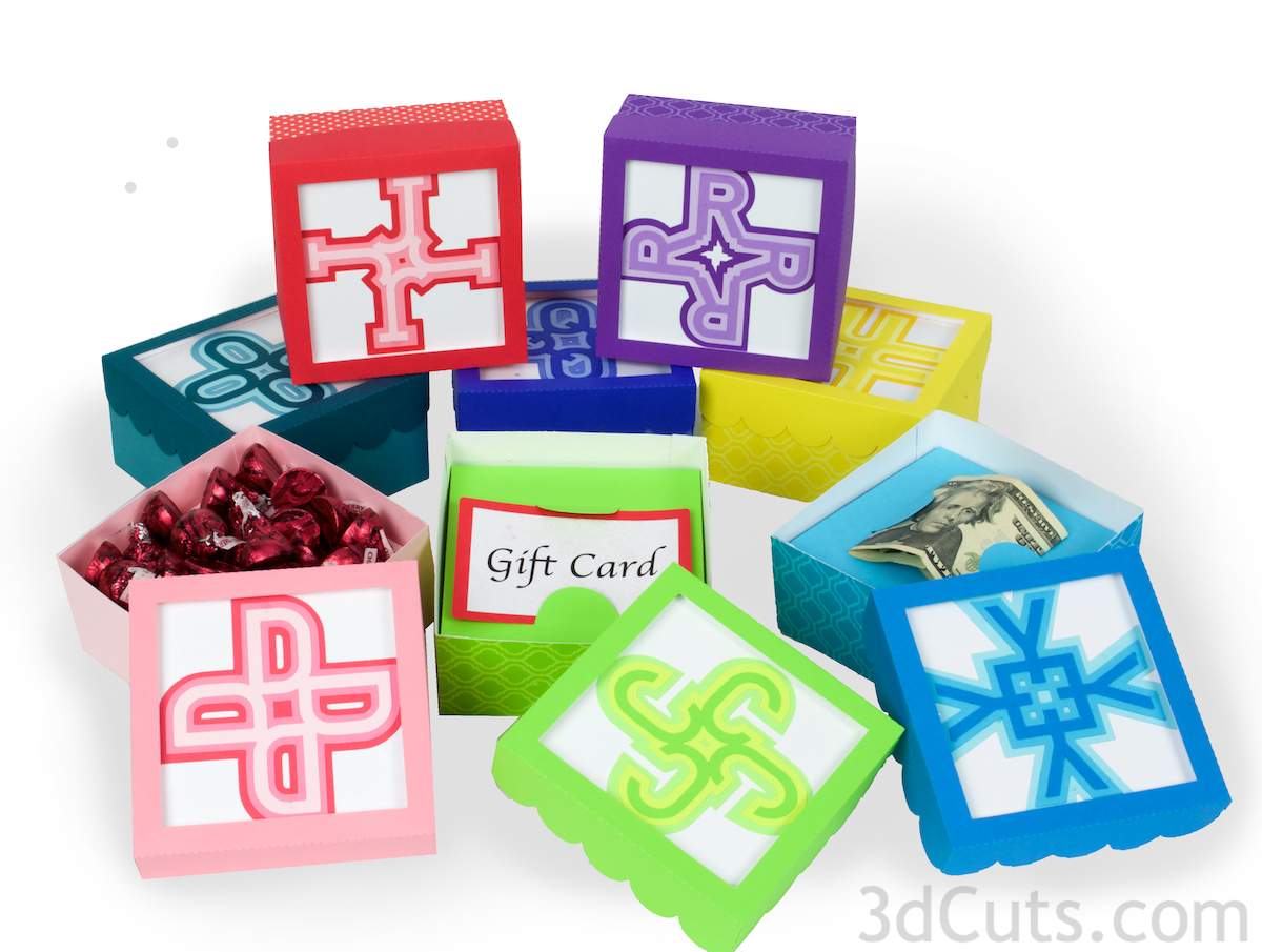 Monogram Gift Boxes - Complete Alphabet — 3DCuts.com