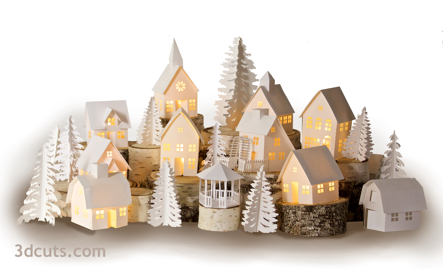 Tea Light Village Ideas — 3DCuts.com