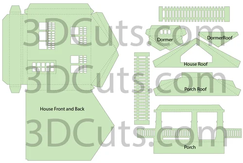 Ledge Village Fullerton House Tutorial — 3DCuts.com