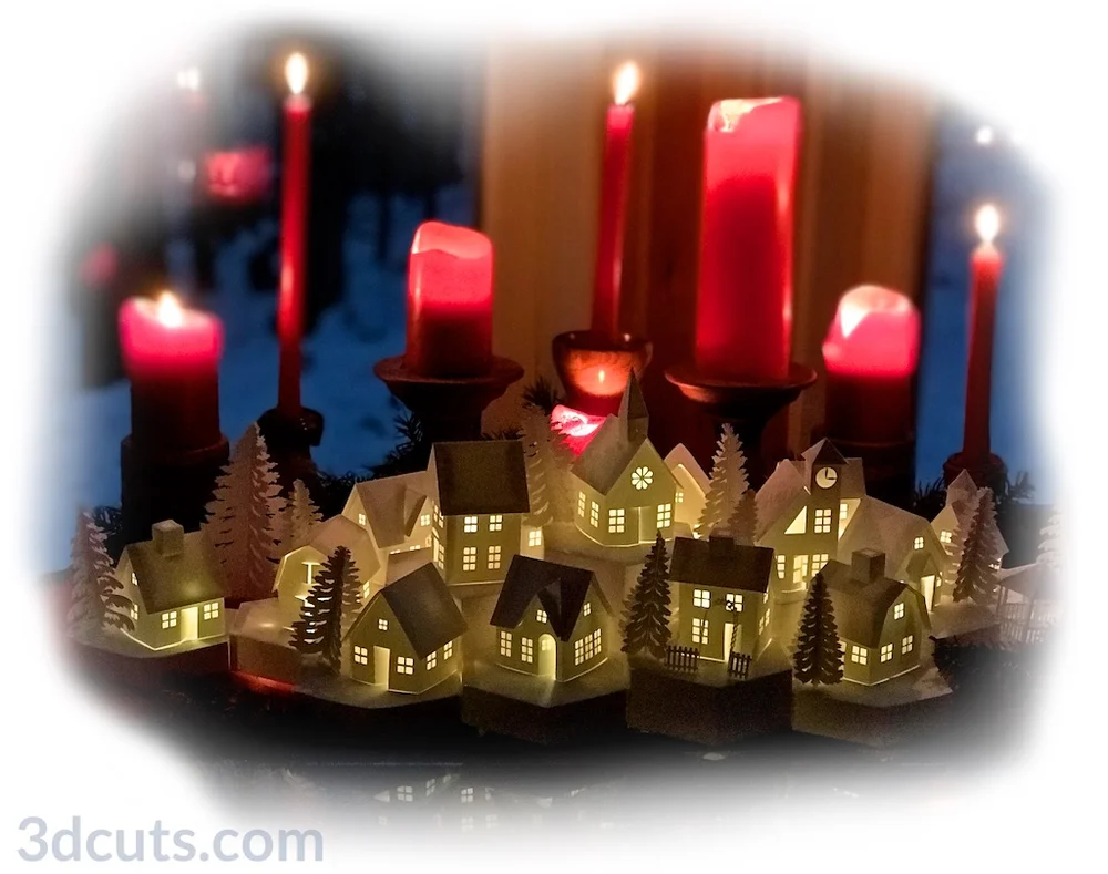 Tea Light Village Ideas — 3DCuts.com