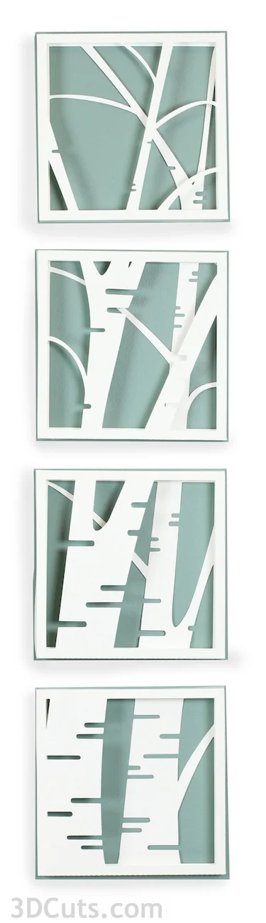 Tutorial Group Nature Themed Shadow Box Projects — 3DCuts.com