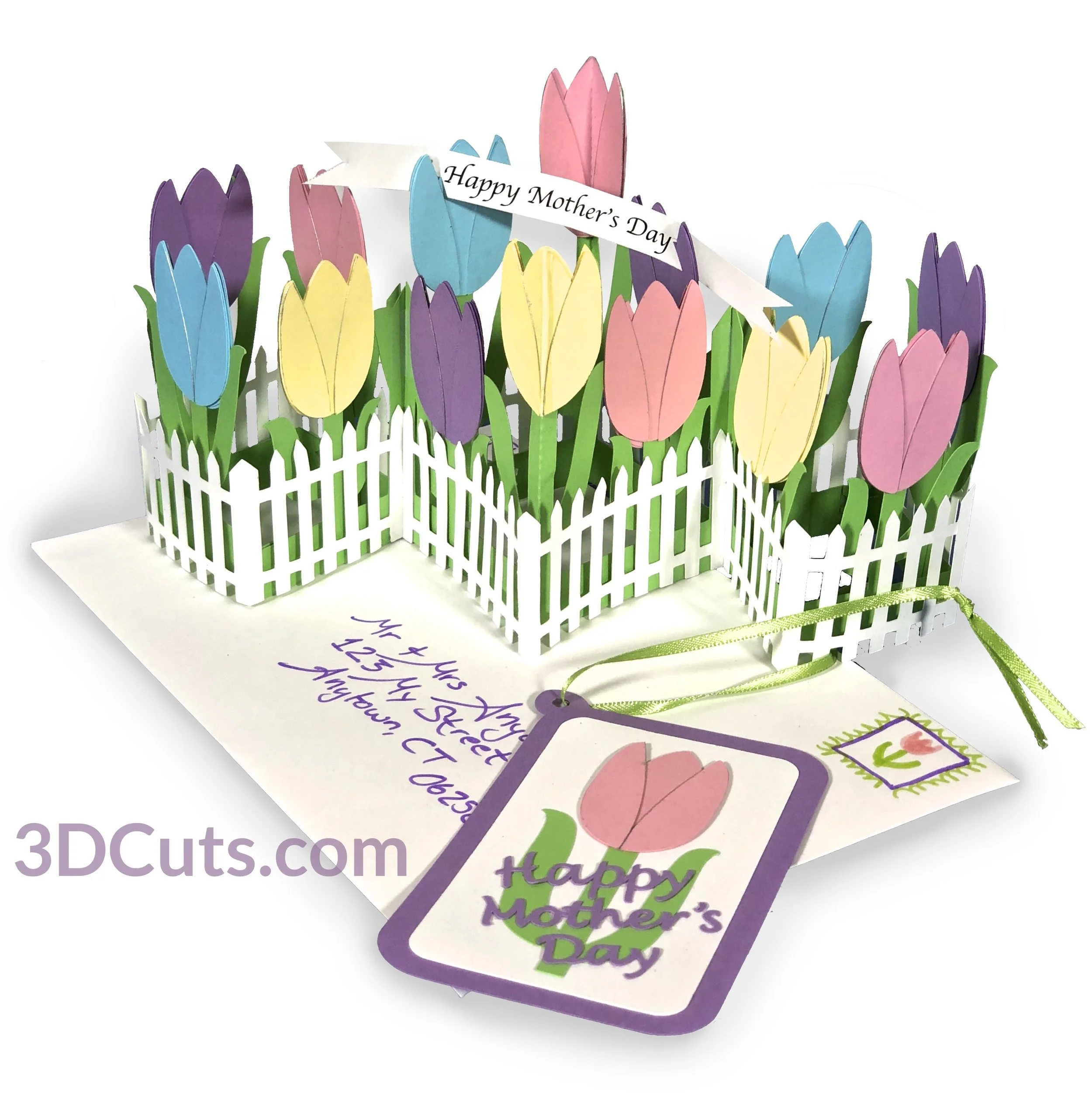 Zig Zag Sunflower Card — 3DCuts.com