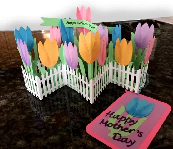 Zig Zag Tulip Card Tutorial — 3DCuts.com