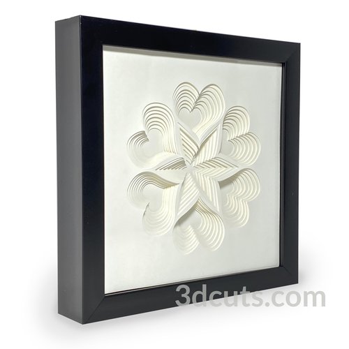Stacked Heart Wall Decor Tutorial — 3DCuts.com