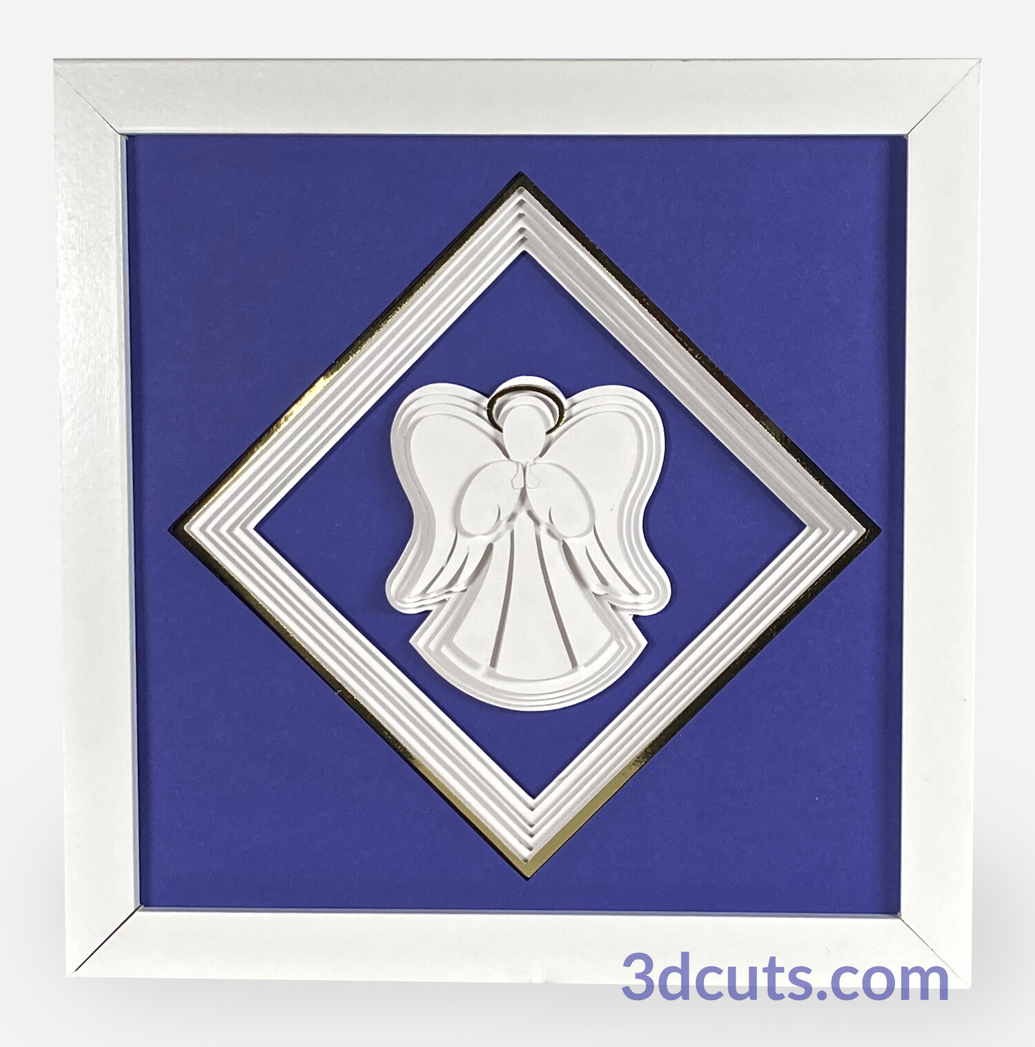 Stacked Angel Shadow Box — 3DCuts.com