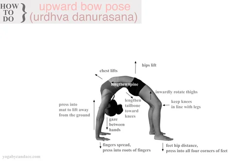 Tips for Upward Facing Bow Pose — YOGABYCANDACE