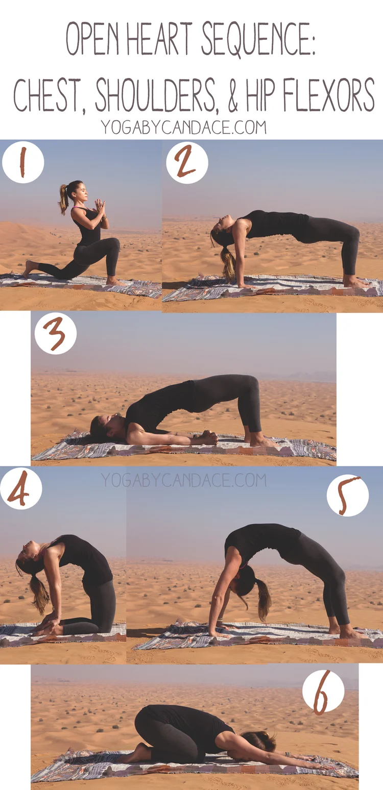 Open Heart Yoga Sequence — YOGABYCANDACE