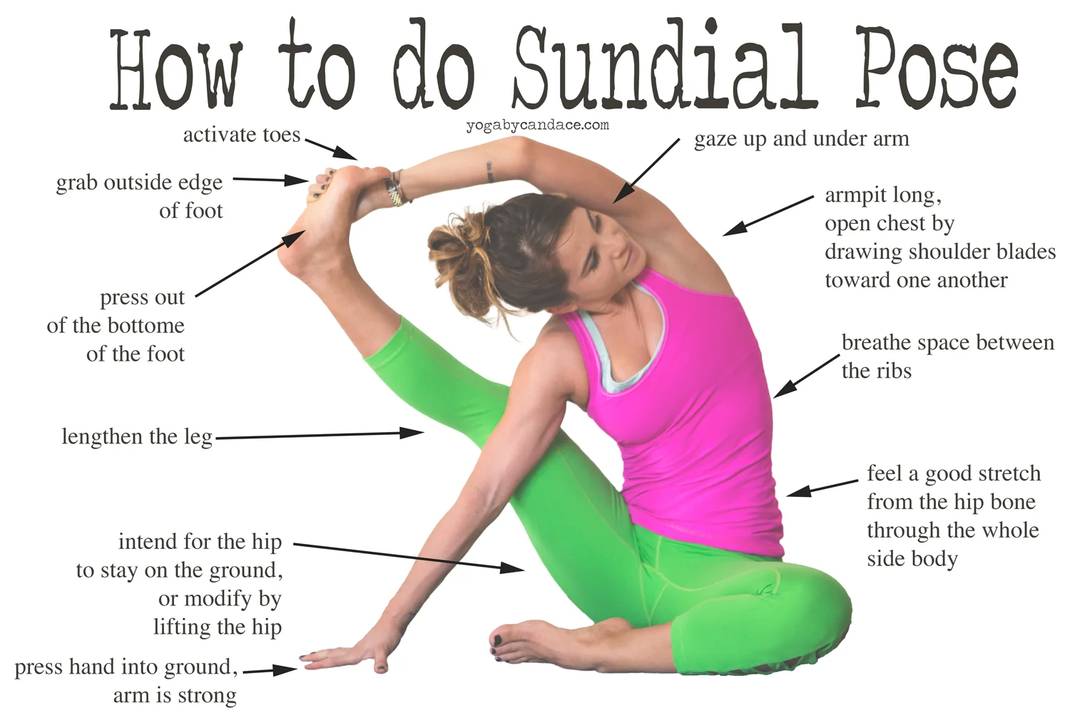 How to do Sun Dial Pose — YOGABYCANDACE