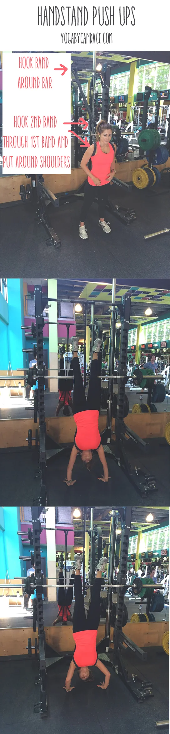 How to do assisted handstand push-ups — YOGABYCANDACE