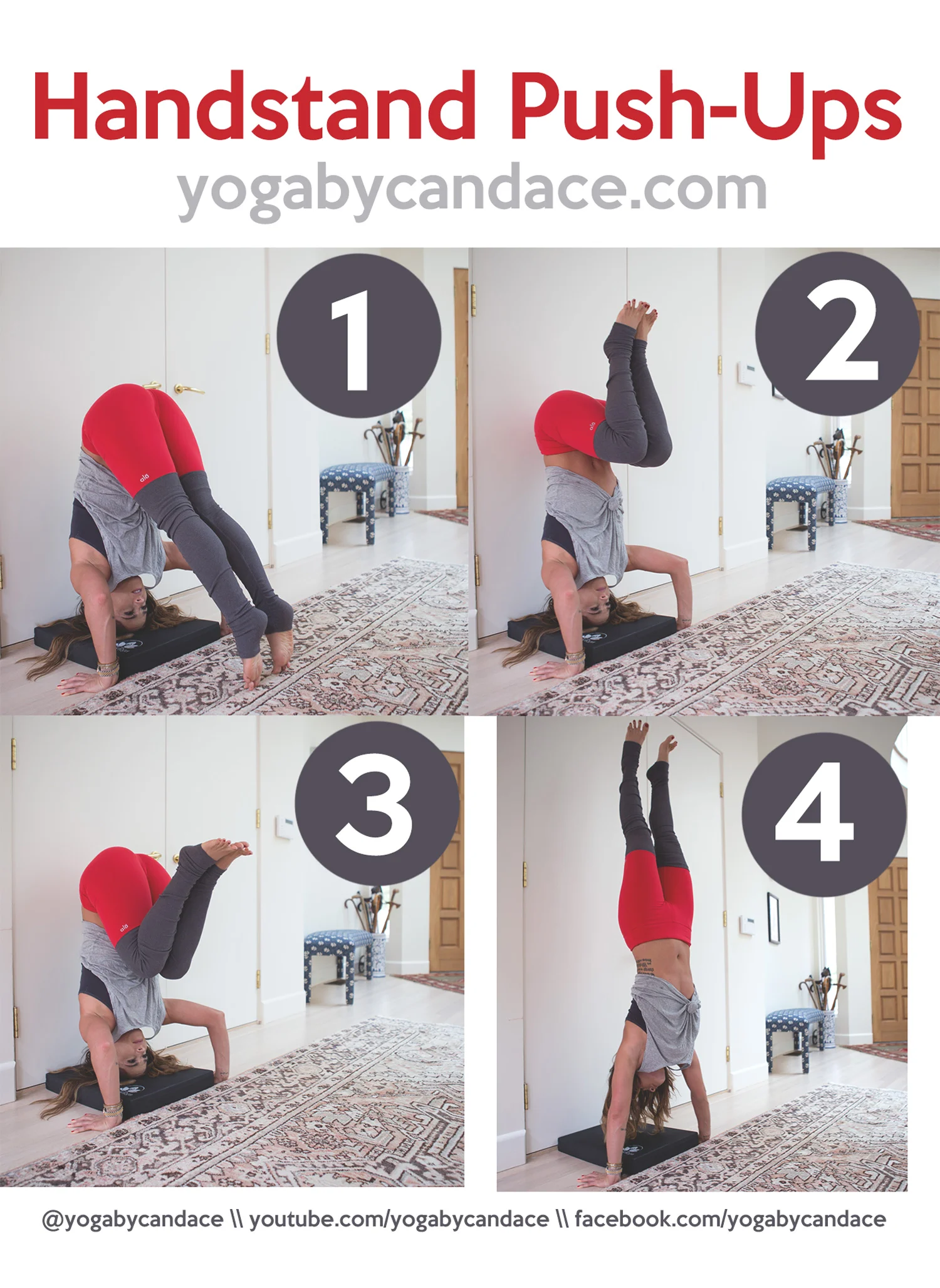 Handstand Push Ups — YOGABYCANDACE