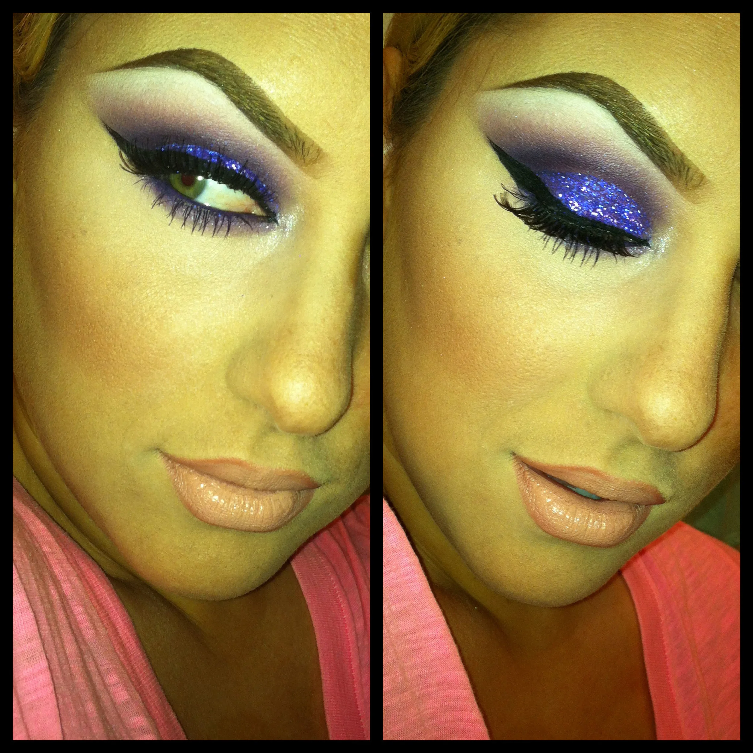 Purple Glitter Pictorial — CHRISSPY MAKEUP