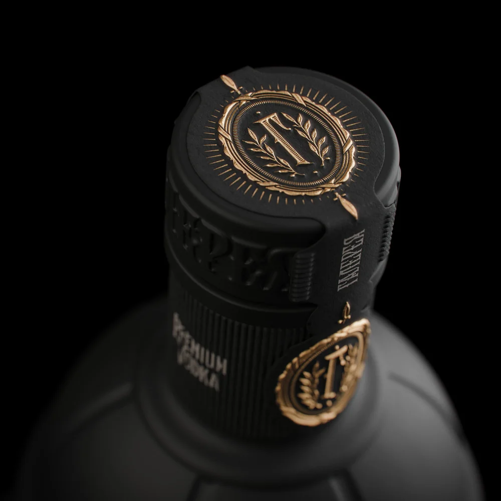 Gallery Vodka 3D Model and Rendering — Front Design